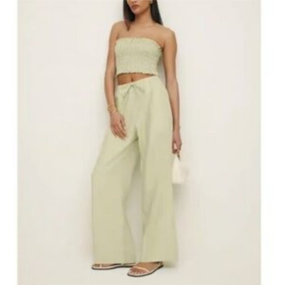 Reformation | Pants & Jumpsuits | Reformation Lena Linen Two Piece Set ...